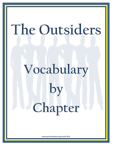 The Outsiders Vocabulary by Chapter by pimentm - Teaching Resources - Tes