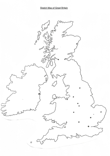 Sketch Map of GB | Teaching Resources