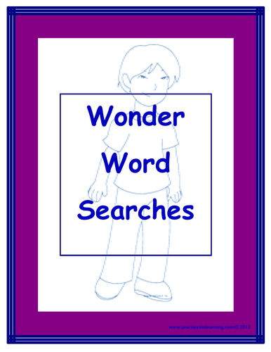 Wonder (R. J. Palacio) Word Searches | Teaching Resources