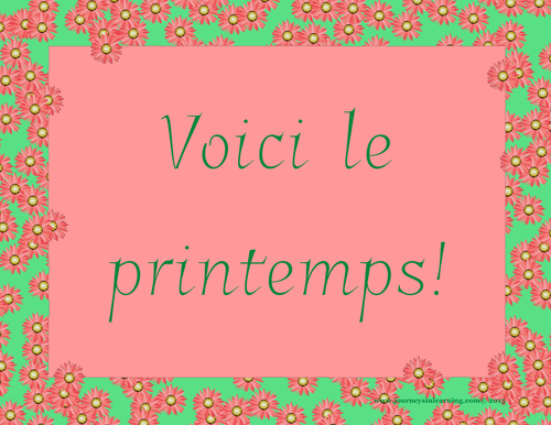 Voici Le Printemps! | Teaching Resources