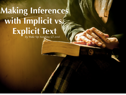 Explicit implicit text definition by lynellie - UK Teaching Resources - TES Explicit implicit text definition by lynellie - UK Teaching Resources - TES