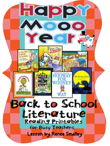 Happy Mooo Year! Back to School Literature- Reading Printables for Busy ...