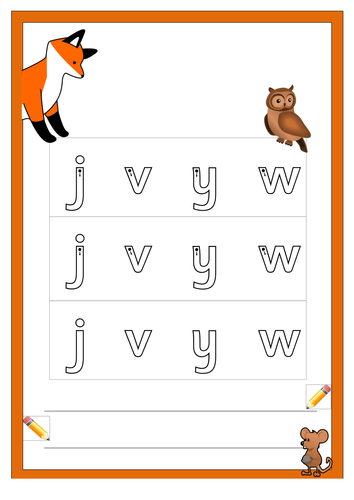 RWI groupings of phonemes phonics to practise handwriting Reception ...