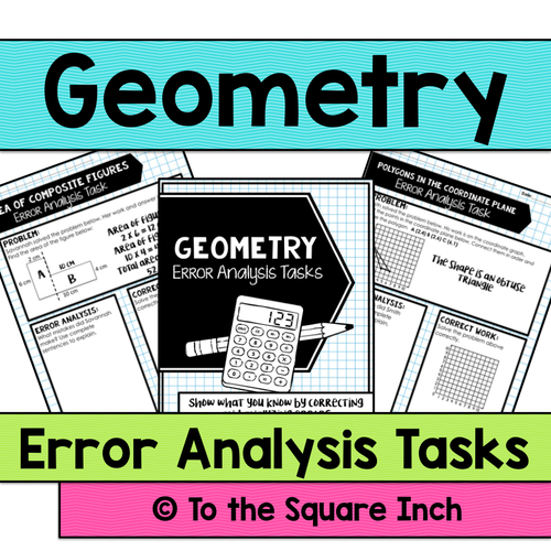 Geometry Error Analysis | Teaching Resources