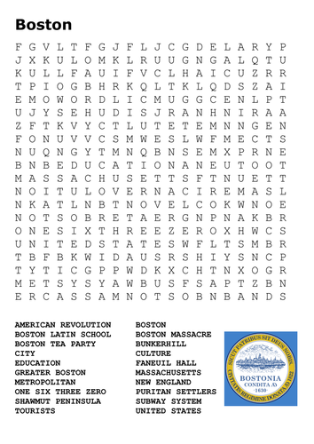 Boston Tea Party Word Search BWCheats: WordSearch Cheats!