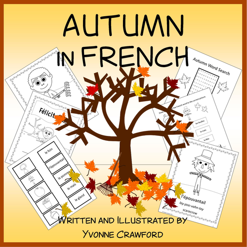 French Autumn Vocabulary Sheets, Printables, Matching & Bingo Games ...