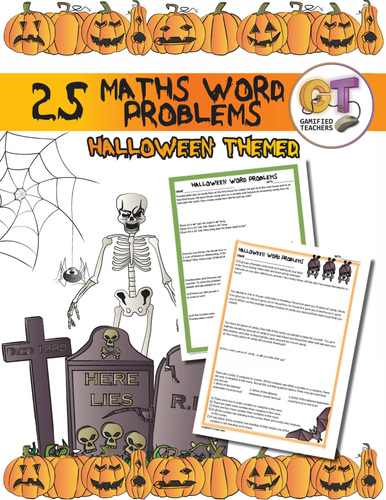 25 Halloween Math Word Problems | Teaching Resources