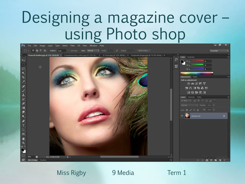 Designing a magazine cover using PhotoShop | Teaching Resources