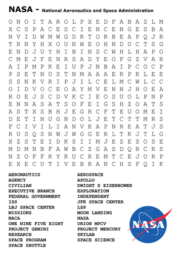 Astronaut Word Search Black And White Maze Game For Children Help The