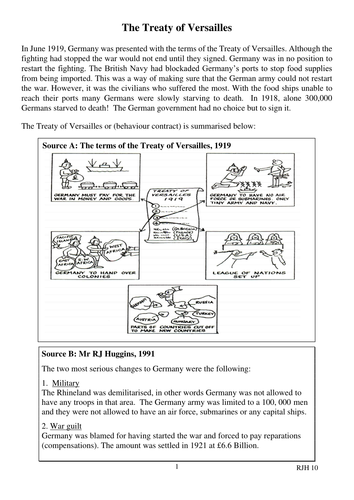 Treaty of Versailles, 1919 | Teaching Resources