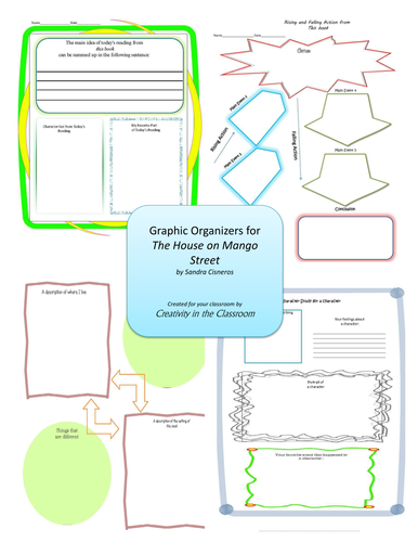 Graphic Organizers for The House on Mango Street | Teaching Resources