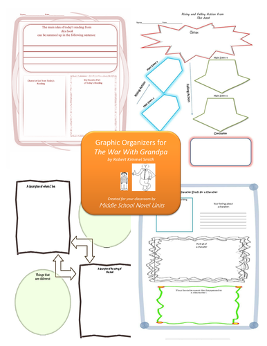 Graphic Organizers for The War with Grandpa | Teaching Resources