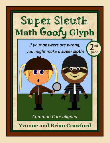 Mystery Math Goofy Glyph (2nd grade Common Core) | Teaching Resources