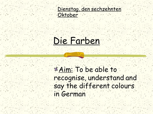 GERMAN: KS2-Level 1: Colours by maskaradelanguages - Teaching Resources ...