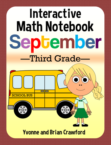 Back to School Interactive Math Notebook Third Grade Common Core | Teaching Resources