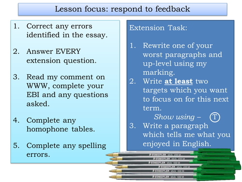 Feedback, DIRT Time, Reflection Time Slides | Teaching Resources Feedback, DIRT Time, Reflection Time Slides | Teaching Resources