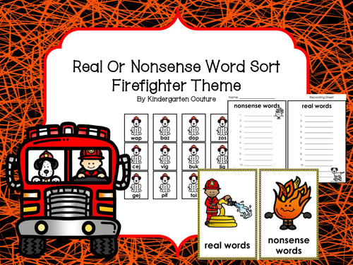 Firefighting equipment pictures to sort by lizbiz2 - Teaching Resources ...