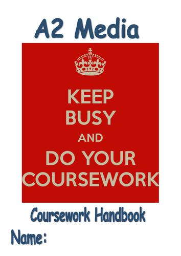 WJEC A2 Media Studies Coursework Handbook | Teaching Resources WJEC A2 Media Studies Coursework Handbook | Teaching Resources
