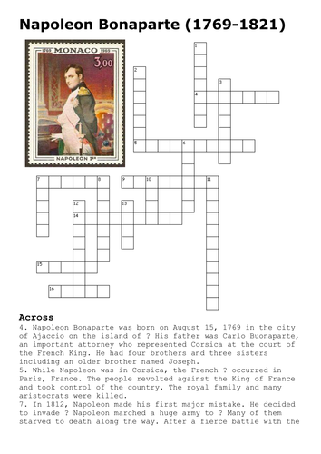 Napoleon Bonaparte Puzzle Pack | Teaching Resources