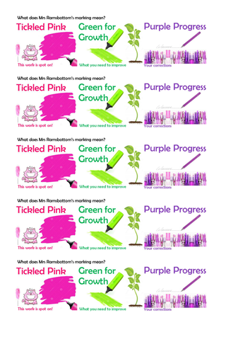 Marking posters & mini versions for books by maryanneramsbottom ...