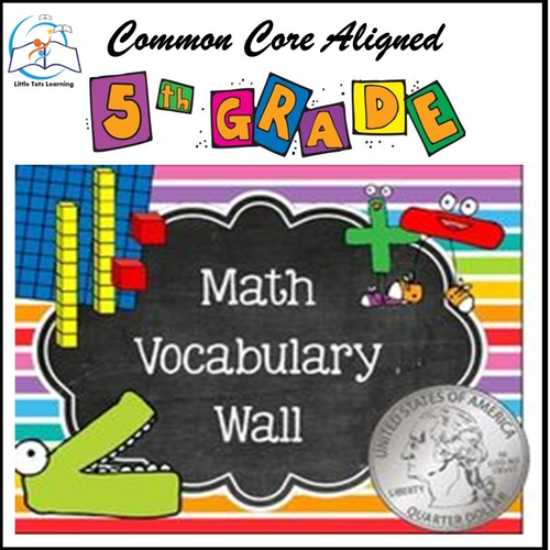 Math Word Wall 5th Grade BUNDLE | Teaching Resources