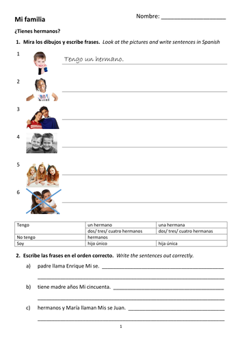 Mira 1_Mod. 3 - Mi Familia: ¿Tienes Hermanos? Lesson 1 Presentation and ...