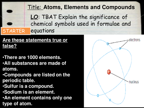 New AQA Trilogy chemistry spec: atoms element and compounds | Teaching ...