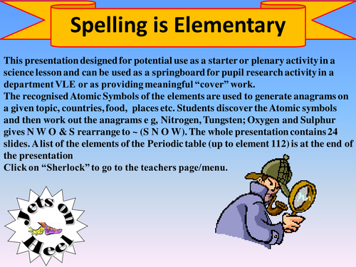 Spelling is Elementary | Teaching Resources
