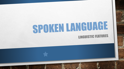 English - Spoken Language Terminology Lessons | Teaching Resources English - Spoken Language Terminology Lessons | Teaching Resources