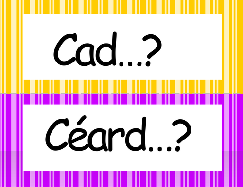 Ceisteanna - Irish Questions Display by CladdaghClassrooms | Teaching ...