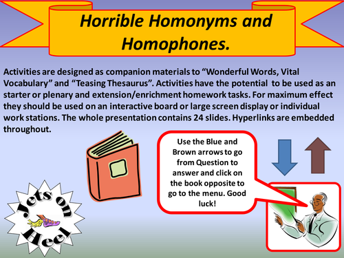 Horrible Homophones | Teaching Resources