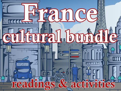 French cultural activities Bundle | Teaching Resources