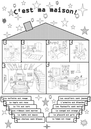 KS3 French my bedroom ma chambre cover pack by ladyjennifer - Teaching ...