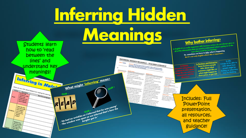 Inferring the Hidden Meanings in Texts | Teaching Resources