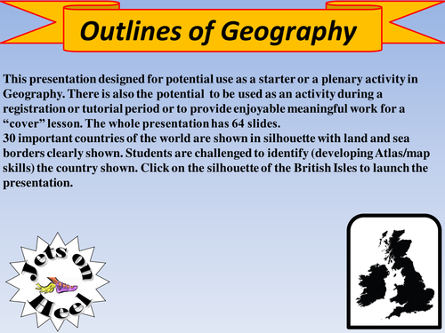 Geographical Outlines | Teaching Resources