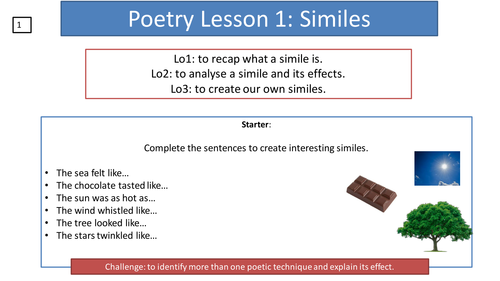Unseen Poetry SOW for Year 7 | Teaching Resources