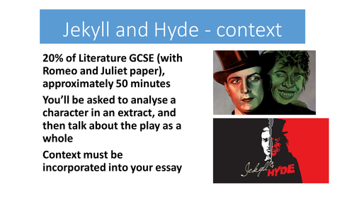 Jekyll and Hyde - full resources for AQA 9-1 | Teaching Resources