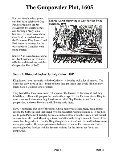 Gunpowder Plot Worksheet | Teaching Resources Gunpowder Plot Worksheet | Teaching Resources