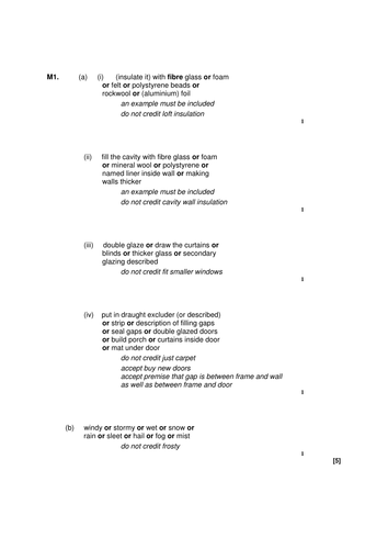 AQA Trilogy Physics Assessment Energy Transfer by heating | Teaching ...
