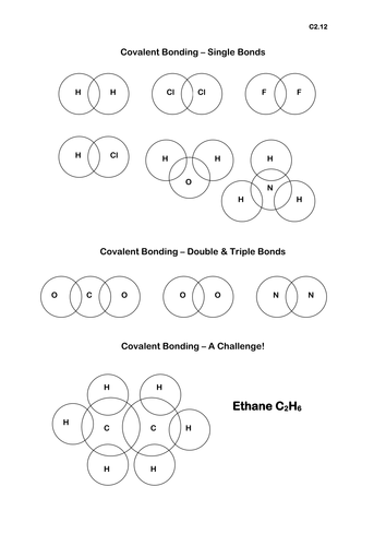 Covalent Bonding Worksheet Section 9 1 Covalent Bonding Practice | TPT
