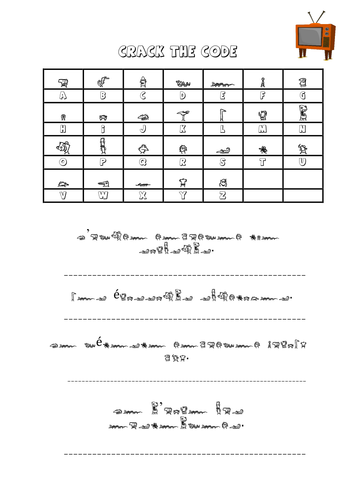 French TV code breaker | Teaching Resources