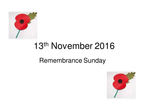 remembrance Day assembly | Teaching Resources