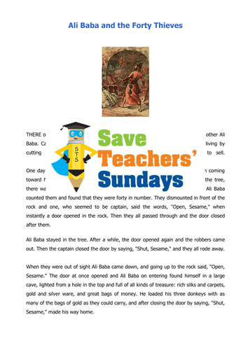 Adventure Stories Comprehension Lesson Plan and Worksheets (1 ...