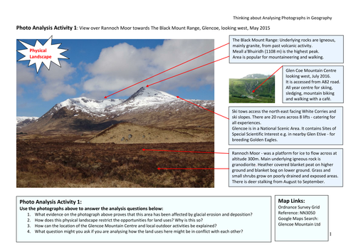 Thinking about annotating and analysing photographs in geographical ...