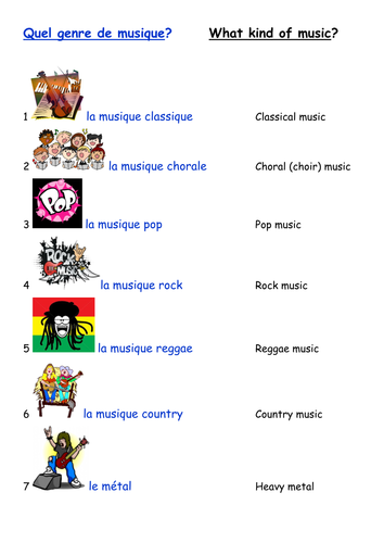 French Musical Genres | Teaching Resources