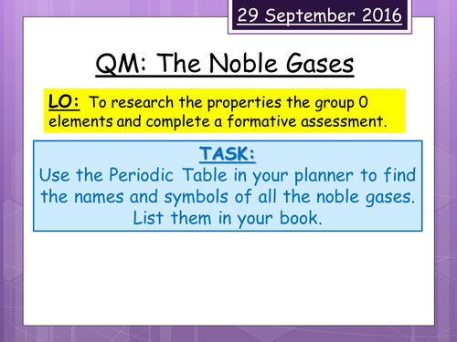Noble Gases Research Project Quality Mark Assessment (FULL RESOURCE ...