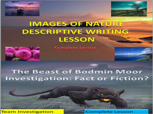 Images of Nature Descriptive Writing and The Beast of Bodmin Moor, Fact ...