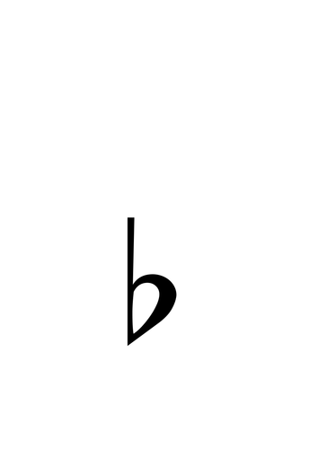 B Flat Sign