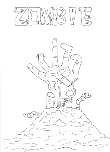 Halloween: Zombie Colouring Sheet | Teaching Resources