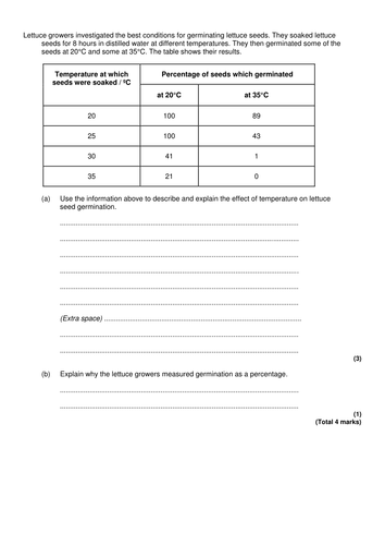 Required Practical Germination- AQA new GCSE Biology- 1-9 | Teaching ...